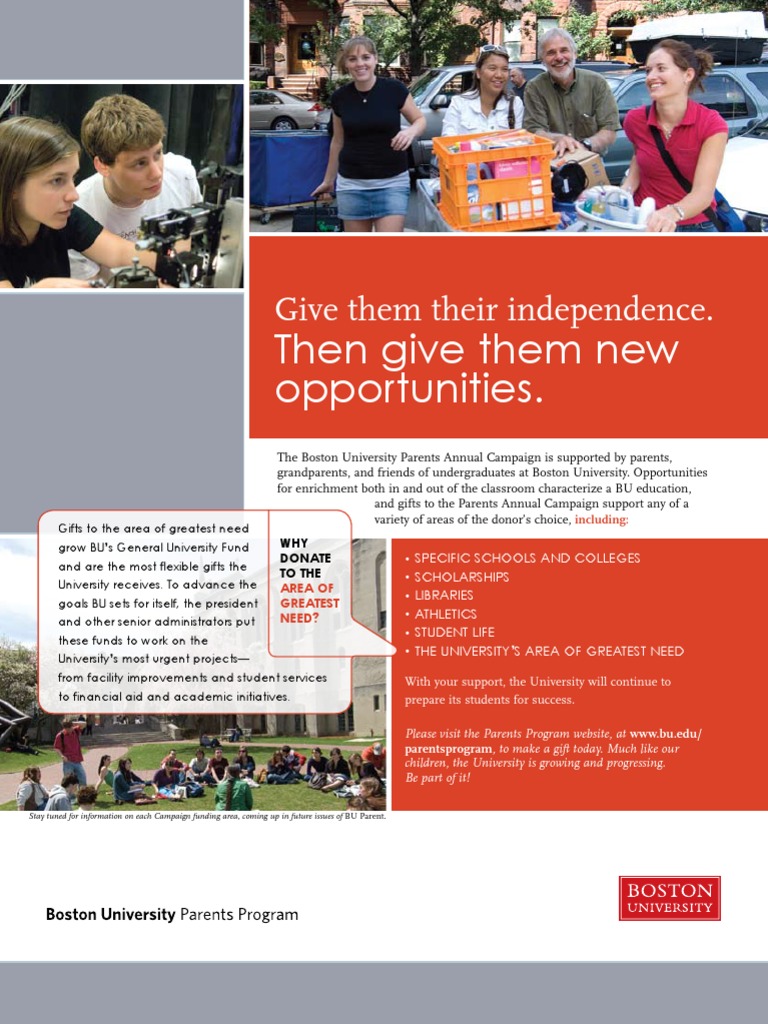 Boston University Parents Annual Campaign | PDF | Fundraising ...