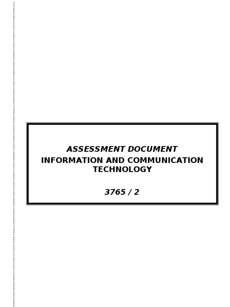 Assessment Document 2007 | Download Free PDF | Educational Technology ...