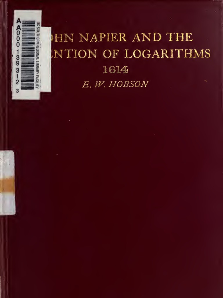 John Napier | PDF | Logarithm | Sine
