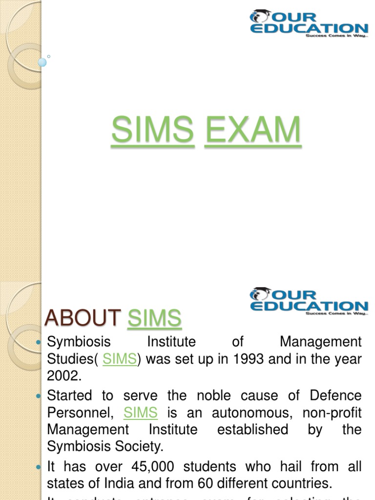 Sims | PDF | Test (Assessment) | Cognition