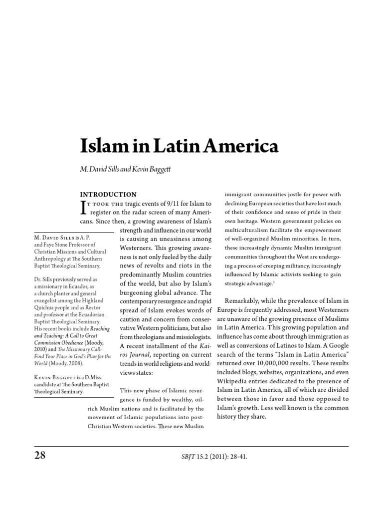 The Spread of Islam in Latin America: Historical Origins and Current ...