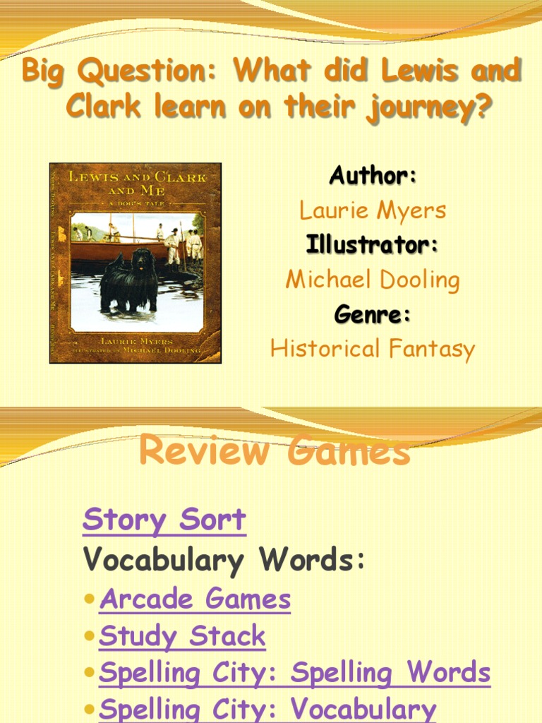 1.2 Lewis and Clark and Me | PDF | Sentence (Linguistics) | Wharf