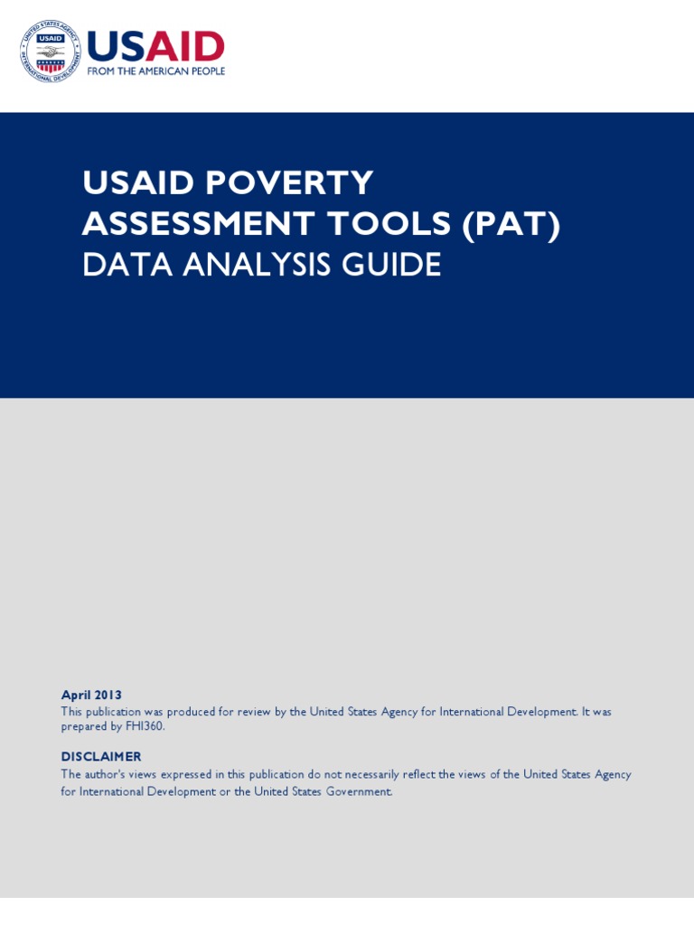 Pat Data Analysis Manual | PDF | Data Analysis | Poverty