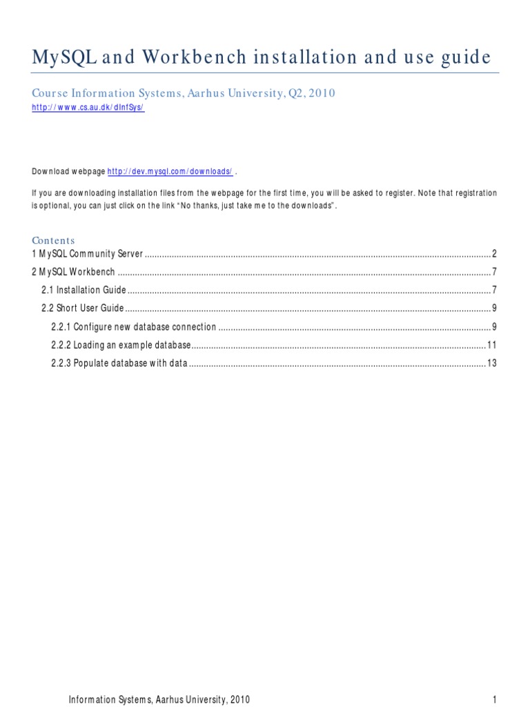 Mysql Guide | PDF | My Sql | Installation (Computer Programs)