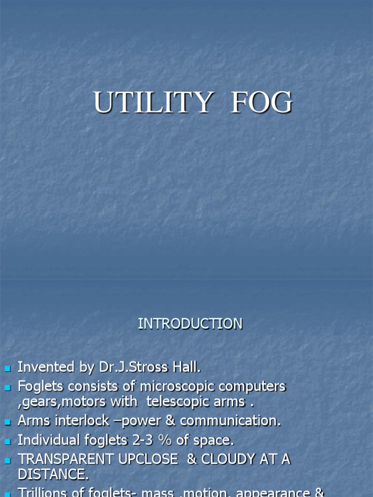 Utility Fog | PDF | Robot | Robotics