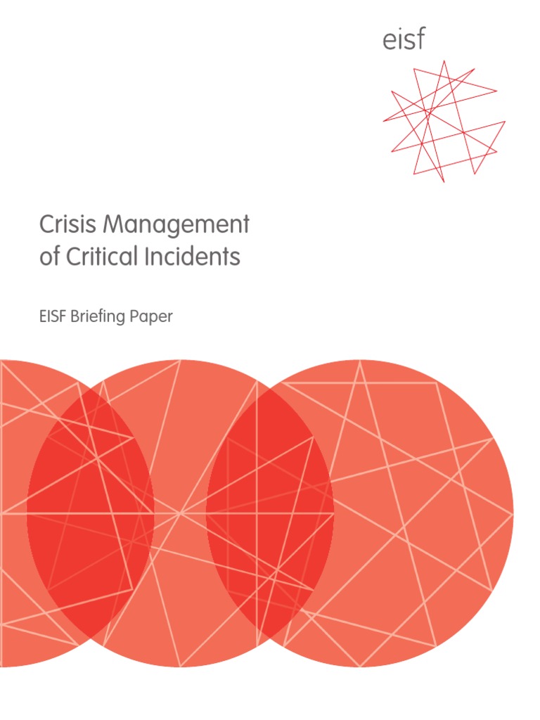 Crisis Management of Critical Incidents PDF | Download Free PDF ...