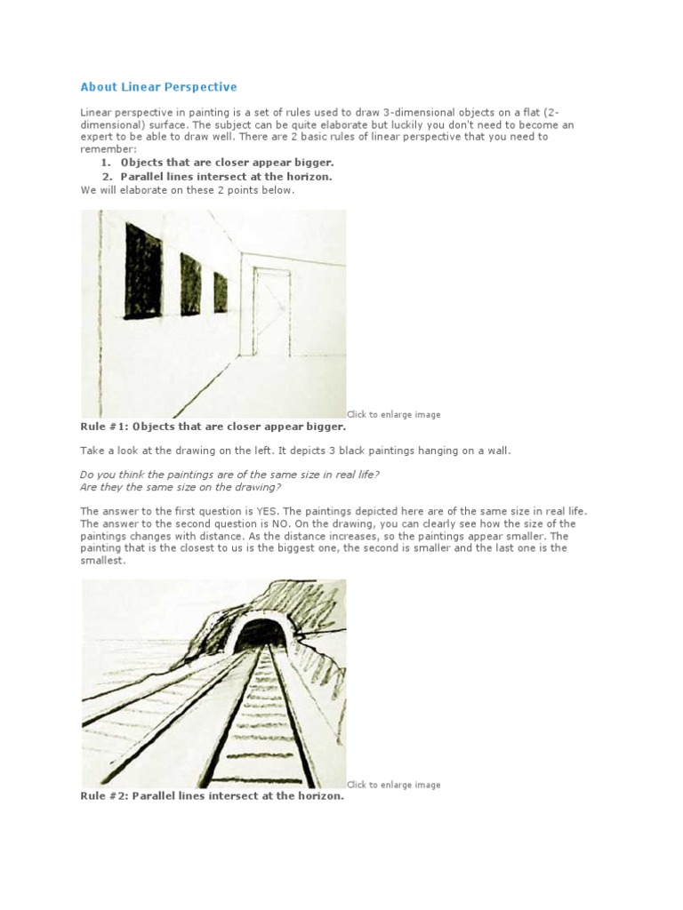 Perspective Drawing | PDF | Perspective (Graphical) | Drawing