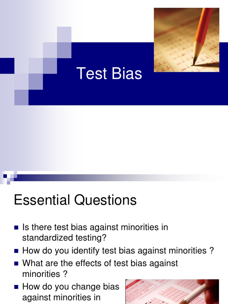Issue in Test Bias | PDF | Bias | Special Education