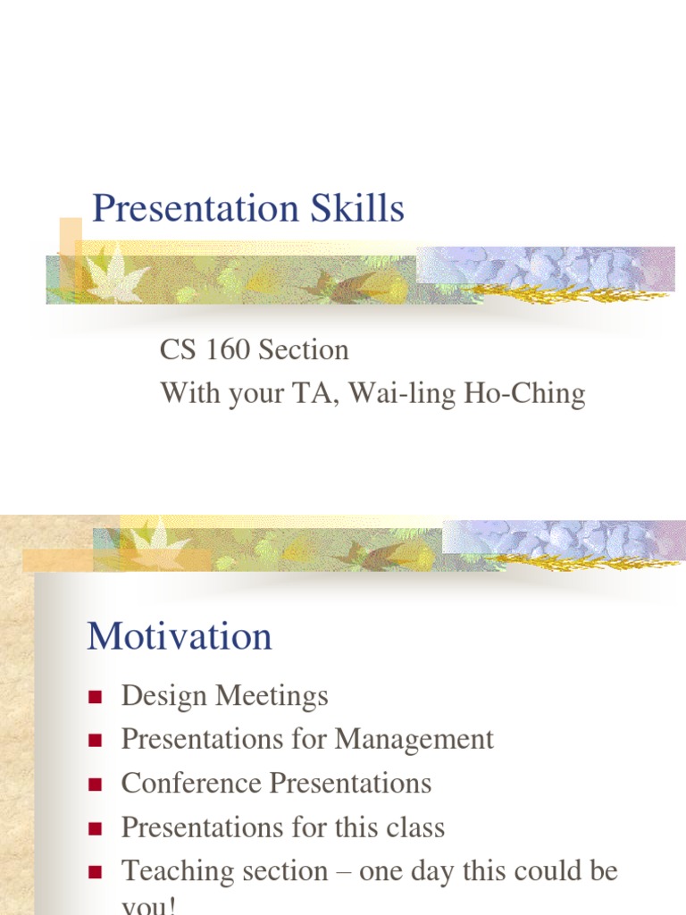 Effective Presentation Skills Guide | PDF | Microsoft Power Point ...