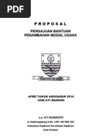 Proposal Pengajuan Umkm | PDF
