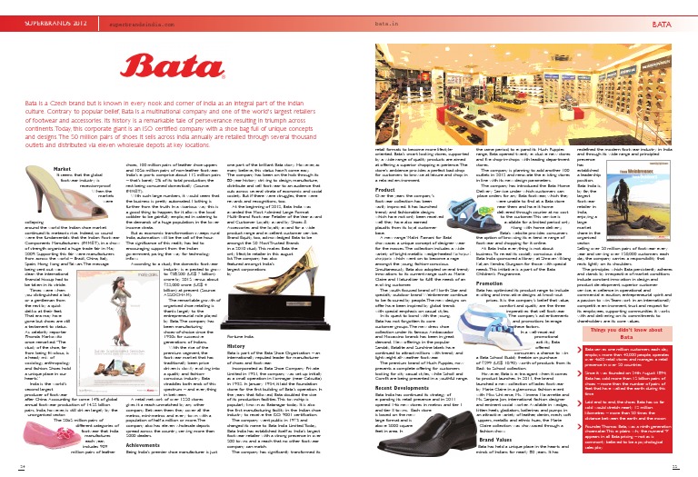 Bata | PDF | Shoe | Retail