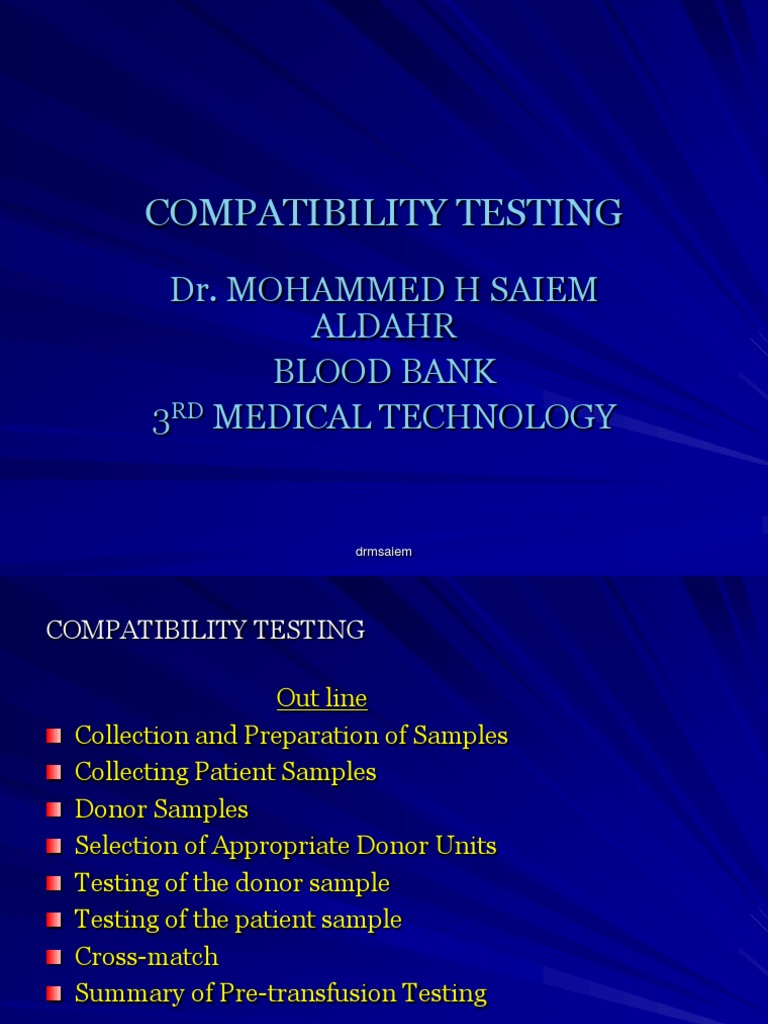 Compatibility Testing 7 8 | PDF | Blood Transfusion | Blood Donation