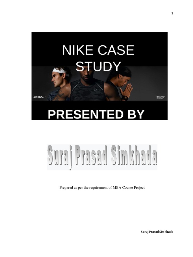 Nike Marketing Strategy Case Study | PDF | Nike | Brand