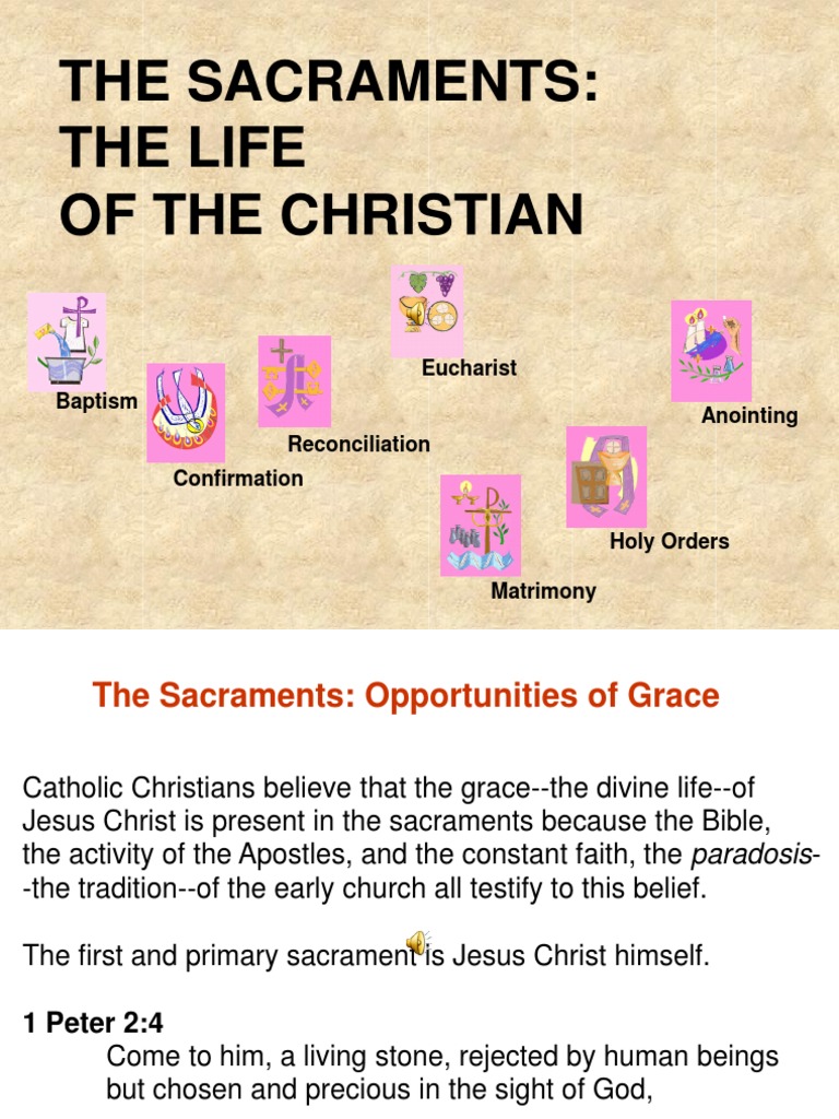 Sacraments and Sacrament of Baptism | Sacraments | Baptism