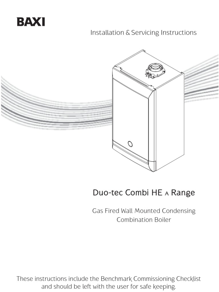 Baxi Duo Tec Hea Installation Guide | PDF | Water Heating | Hvac