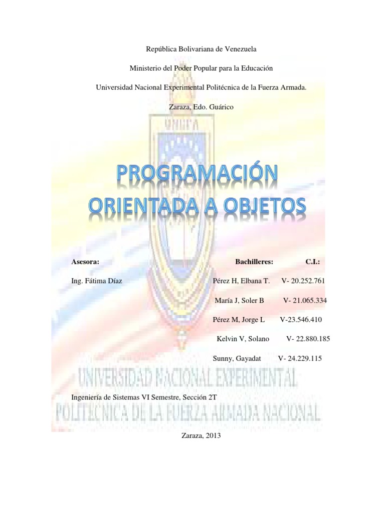 POO Diseño de Sistemas | PDF | Programación orientada a objetos | Lenguaje de modelado unificado