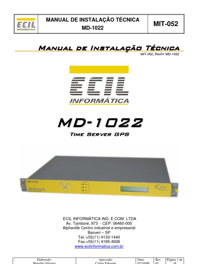 GPS Ecil MD-1022 | PDF | Diodo emissor de luz | Antena (rádio)