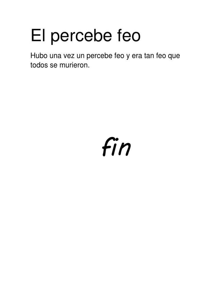 El Percebe Feo | PDF