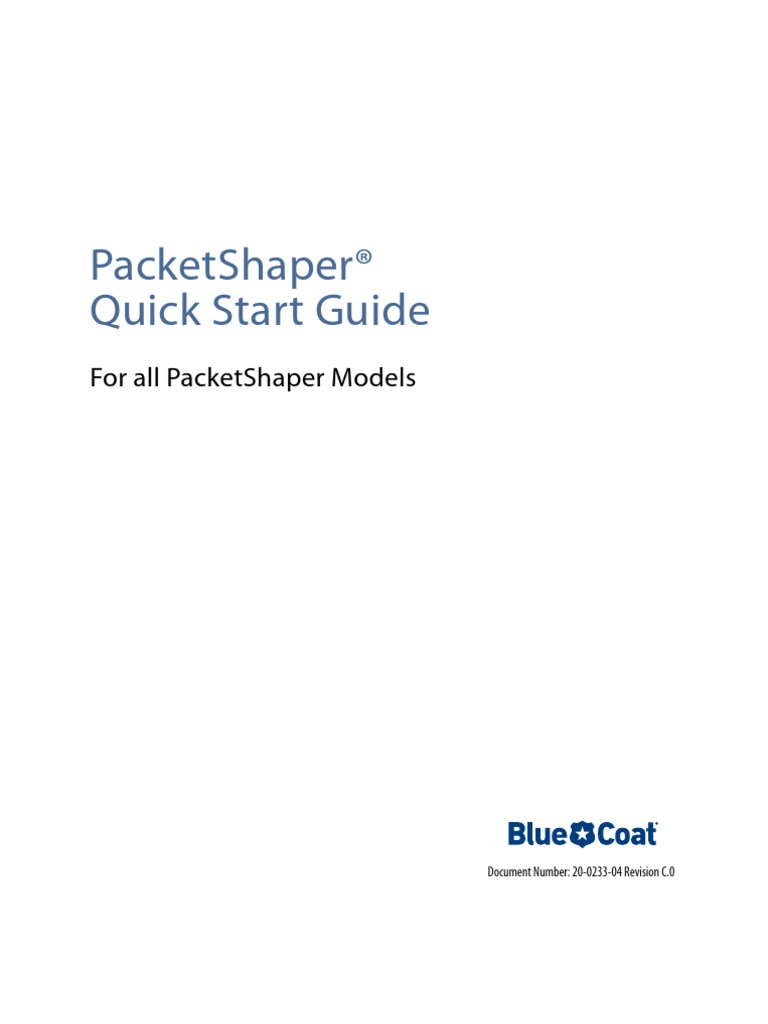 Blue Coat PacketShaper 3500 | PDF | Network Switch | Computer Network