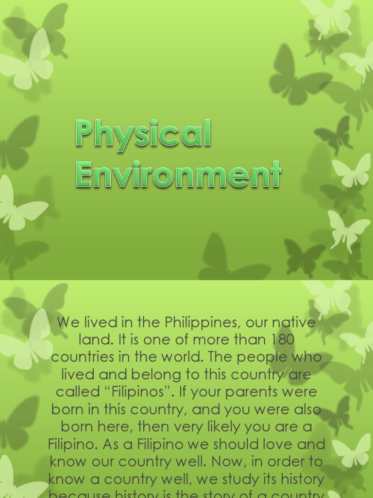 Chapter 1: PHYSICAL ENVIRONMENT | PDF | Luzon | Philippines