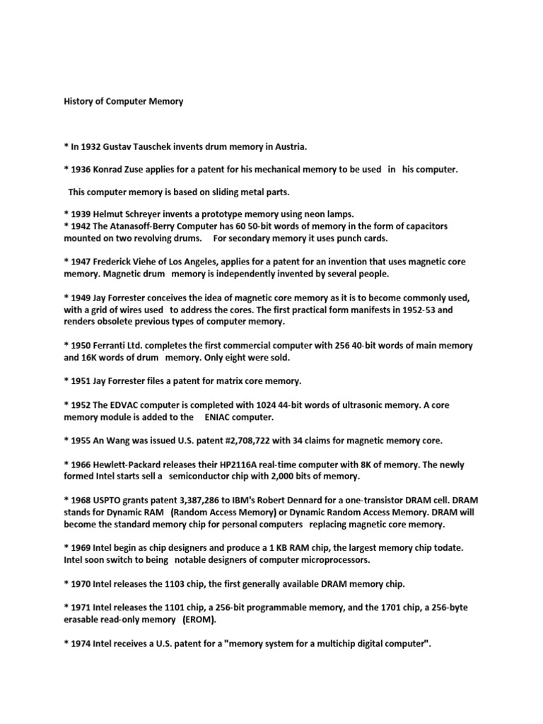 History of Computer | PDF | Databases | Operating System