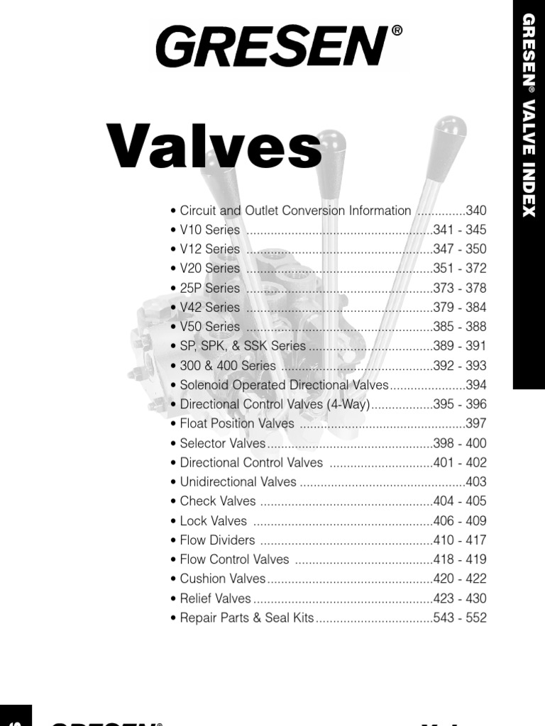 Valves Grese N | PDF | Valve | Hydraulics
