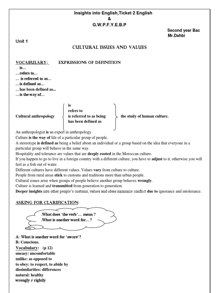 English Program for Second Year Bac | PDF | Human Capital Flight ...