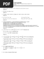 Math IV Solution Set | PDF | Equations | Real Number