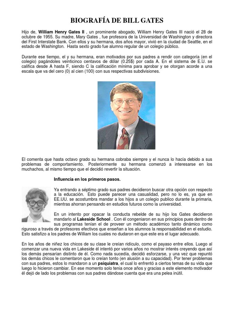 Bill Gates PDF | PDF
