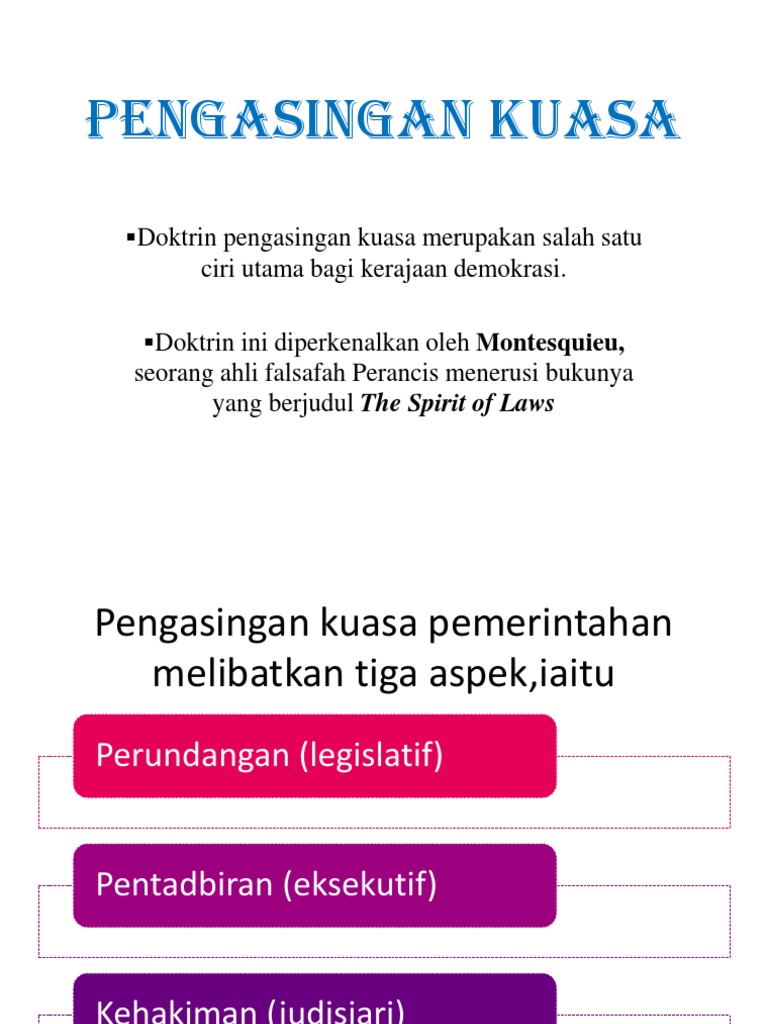 Pengasingan Kuasa | PDF