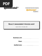 Process Audit VDA 6 3 Checklist | PDF | Business Process | Economies