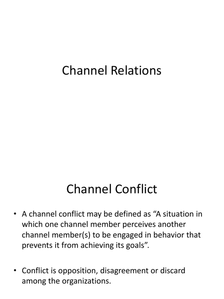 Managing Channel Conflicts: Understanding the Causes and Types of ...