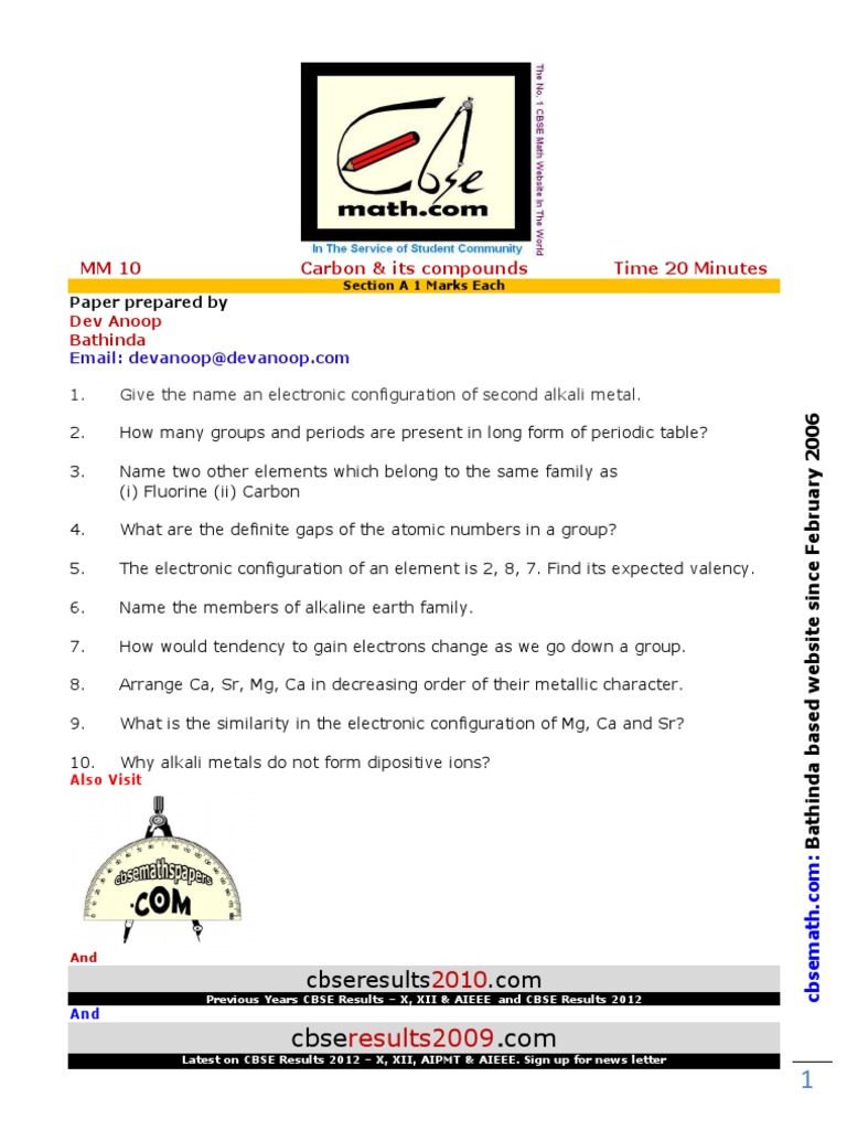 Why Alkali Metals Avoid Dipositive Ions | PDF