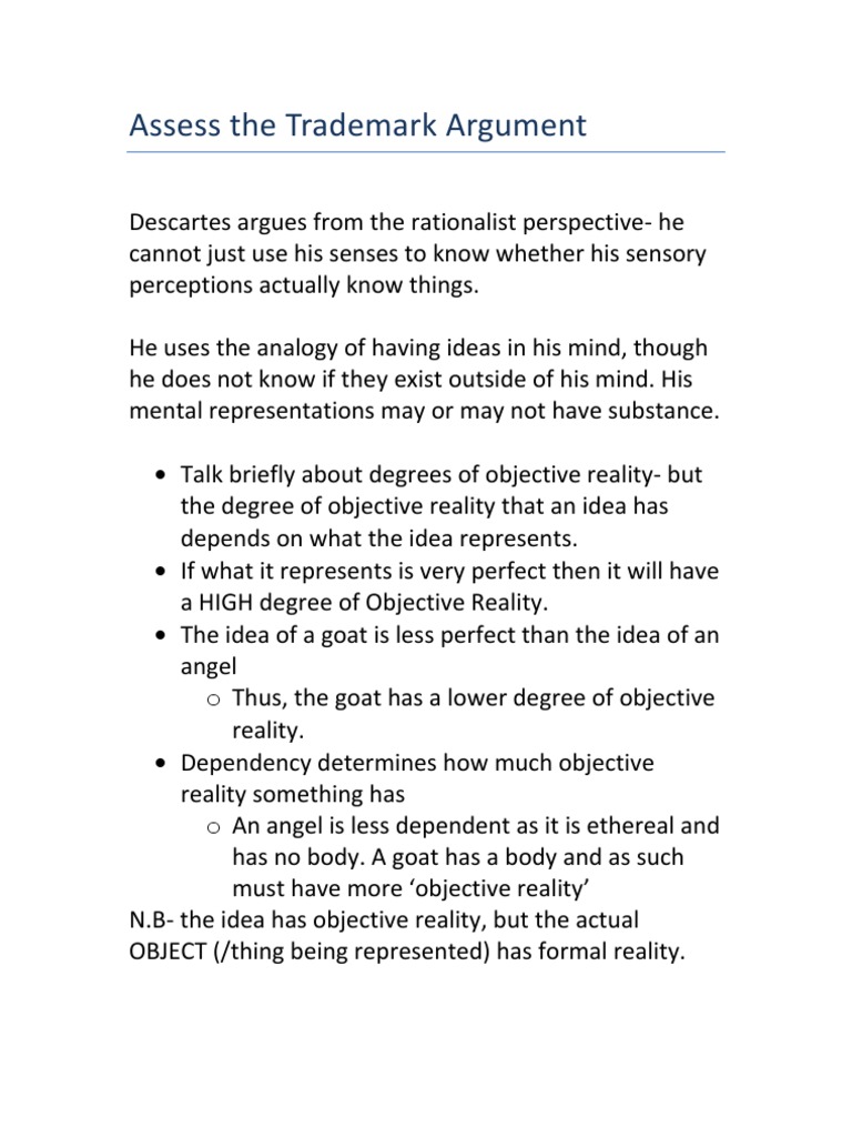 Trademark Argument Notes | PDF