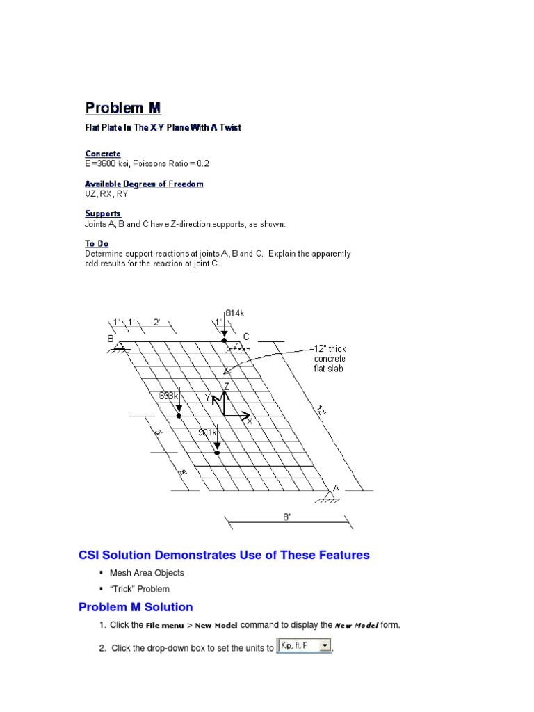 CSI Solution Demonstrates Use of These Features: Mesh Area Objects ...