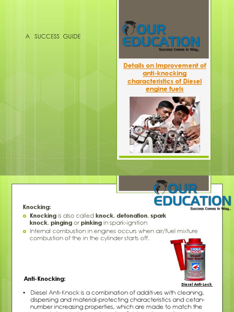 A Success Guide: Details On Improvement of Anti-Knocking ...