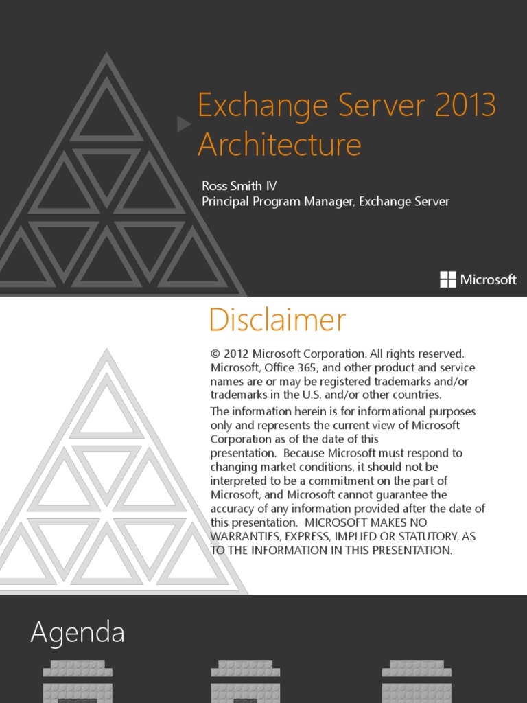 Exchange 2013 Architecture | PDF | Load Balancing (Computing) | Email