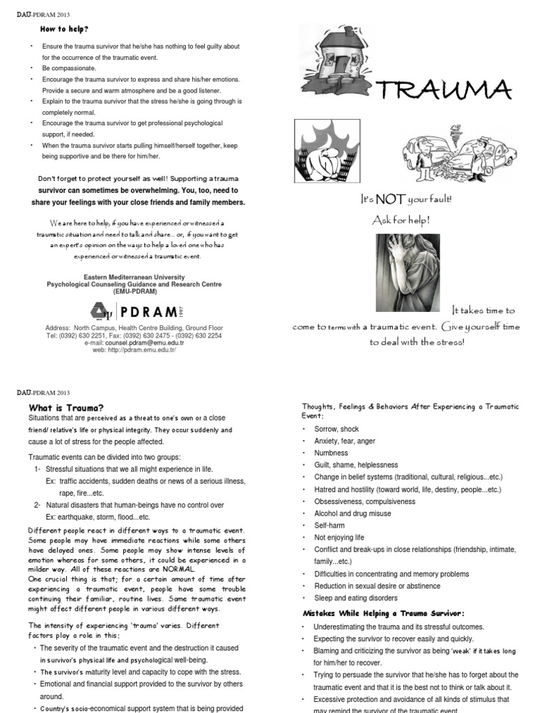 Trauma 13 | PDF | Psychological Trauma | Abnormal Psychology