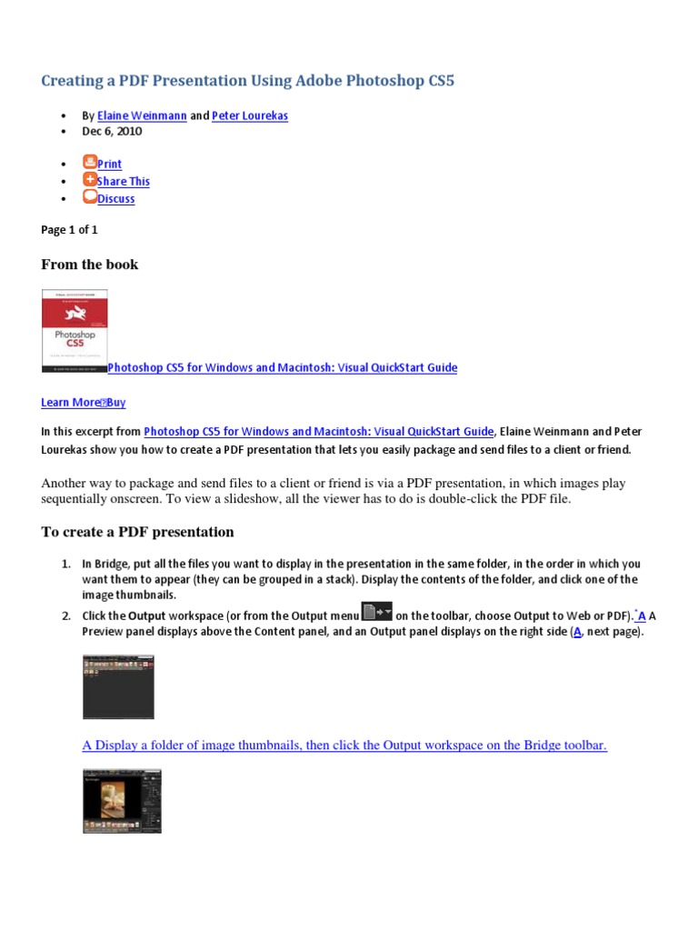 Creating Interactive PDF Presentations and Slideshows Using Adobe ...
