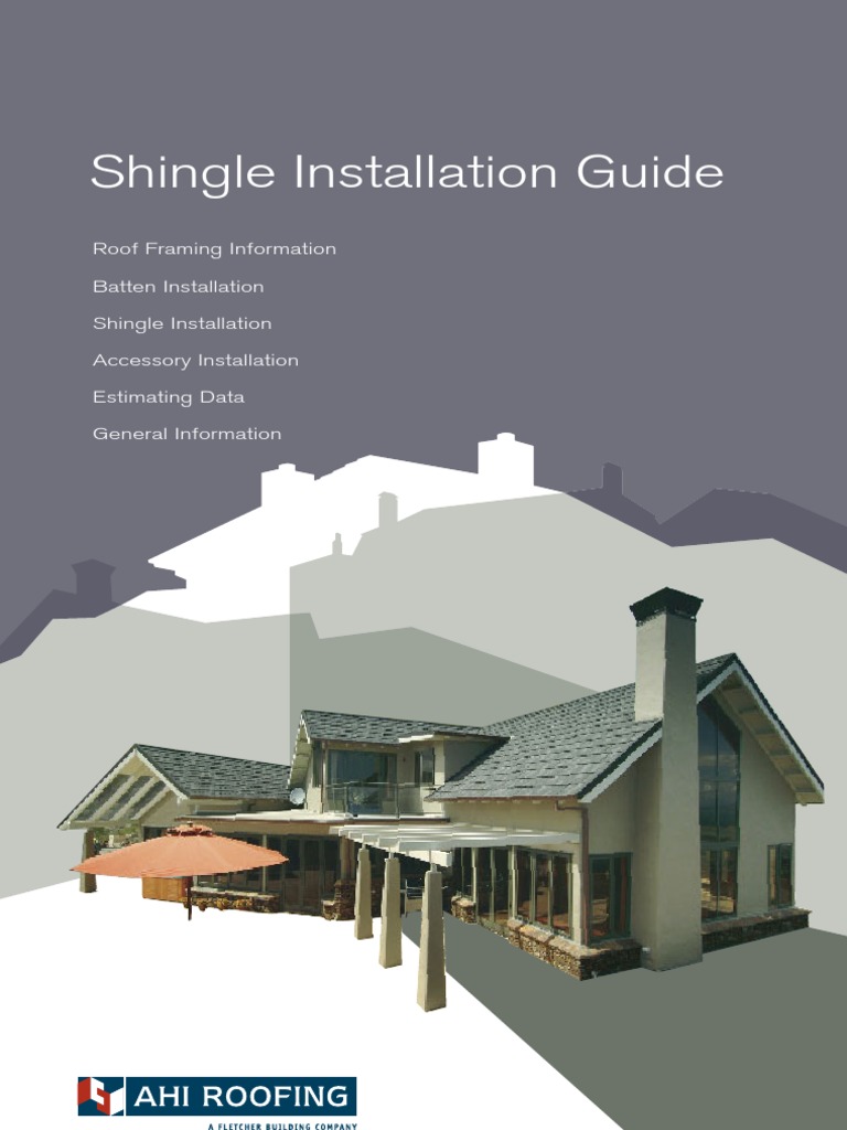 Shingle Installation Guide | PDF | Roof | Framing (Construction)