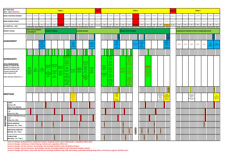 IDP Timetable 2012-2013 Schedule | PDF | Violence