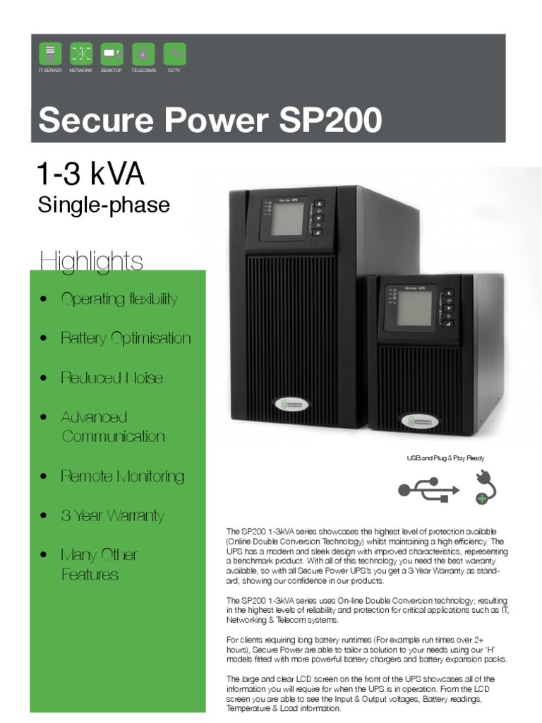 SP200 Brochure | PDF | Alternating Current | Power Inverter