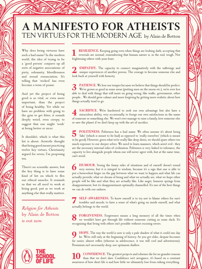 Ten Virtues For The Modern Age | PDF | Virtue | Psychological Concepts