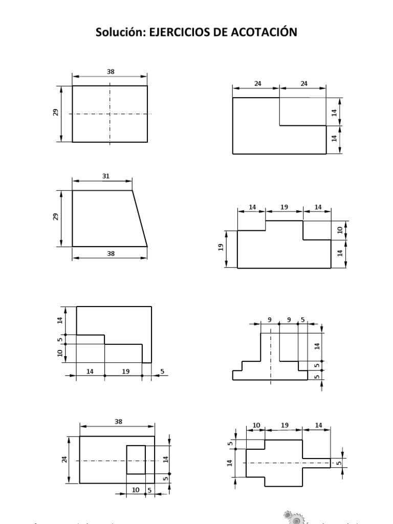 Ejercicios de Acotación Resueltos | PDF