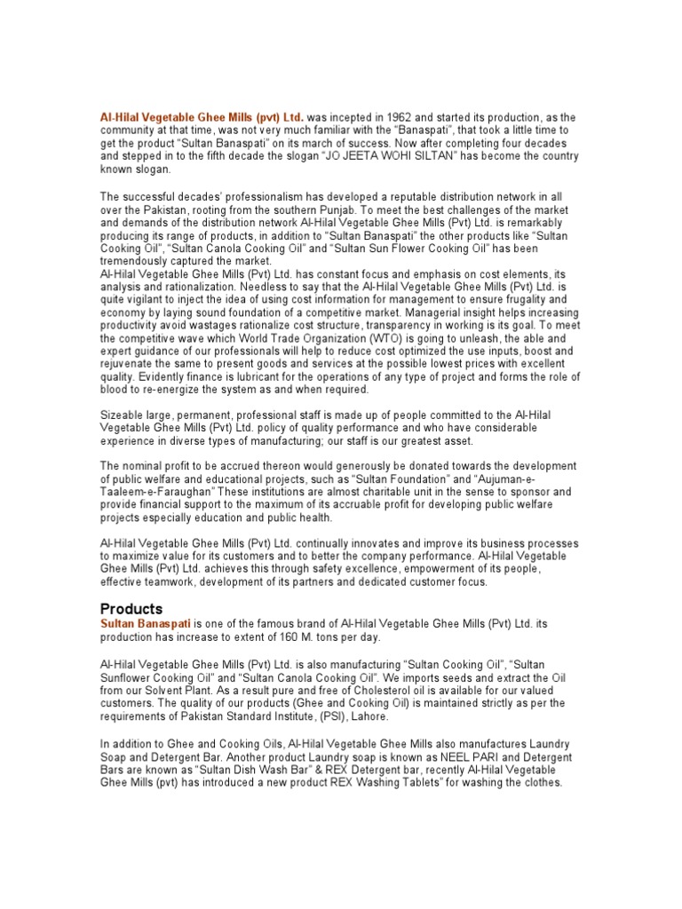 Sultan | PDF | Cooking Oil | Economies