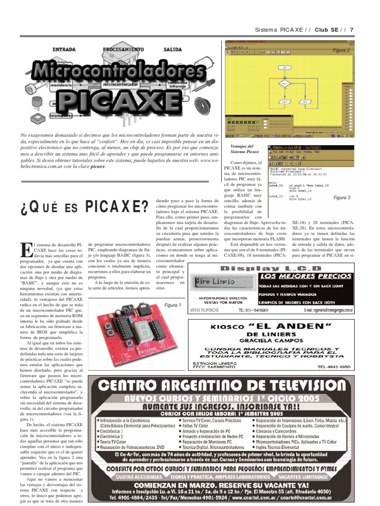 Programación Sencilla con PICAXE | PDF | Microcontrolador | Básico
