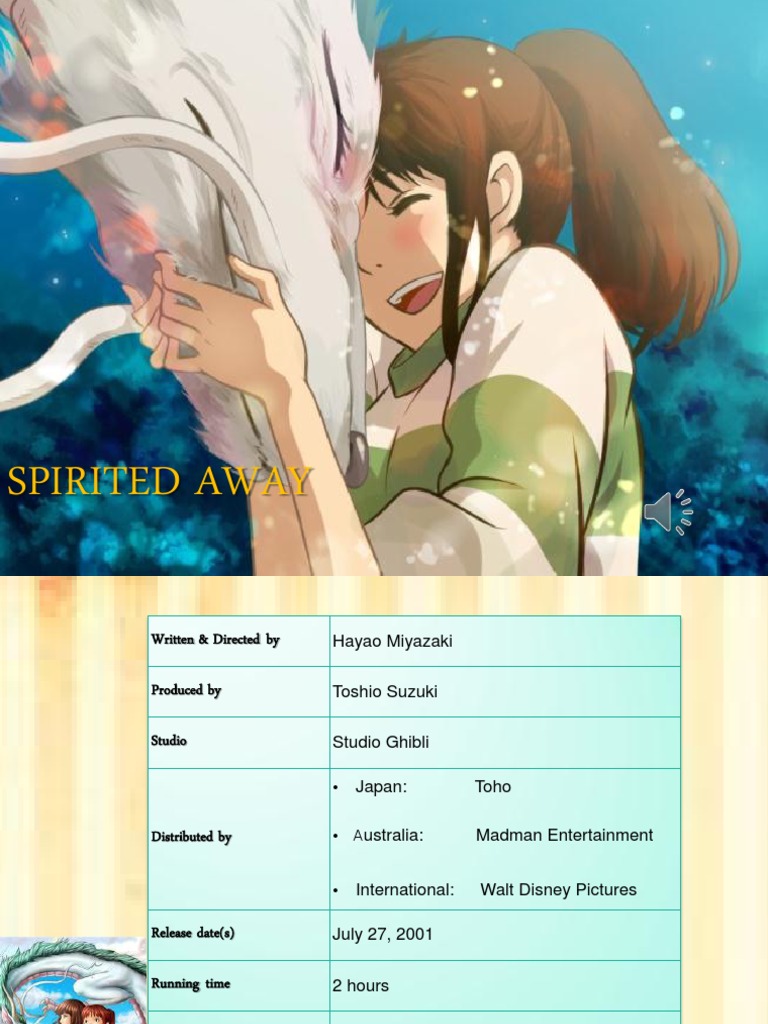 Spirited Away | PDF | Special Effects | Animation