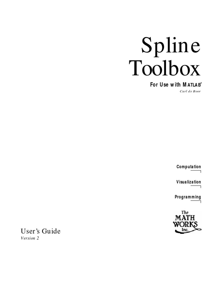 Splines Toolbos Use Matlab | PDF | Spline (Mathematics) | Interpolation