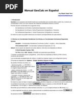 Manual de Transformación de Coordenadas | PDF | Sistema coordinado | Falla (geología)