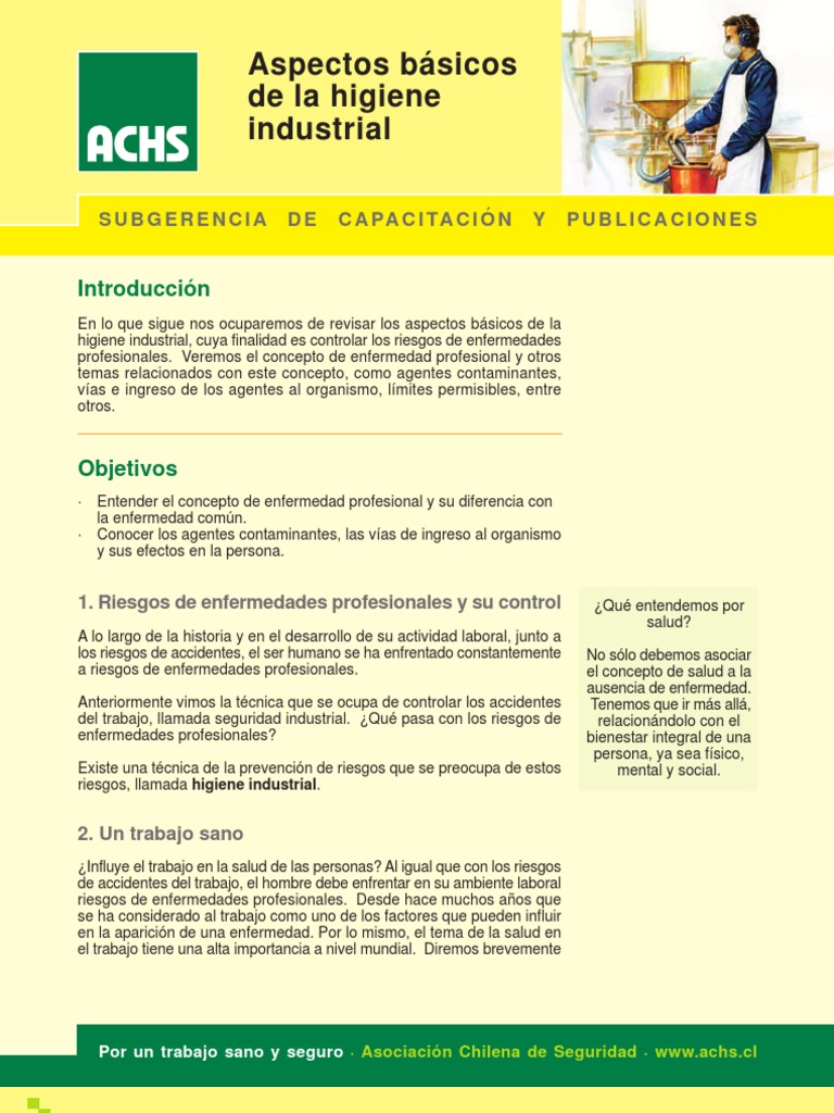 Aspectos Basicos de La Higiene Industrial | PDF